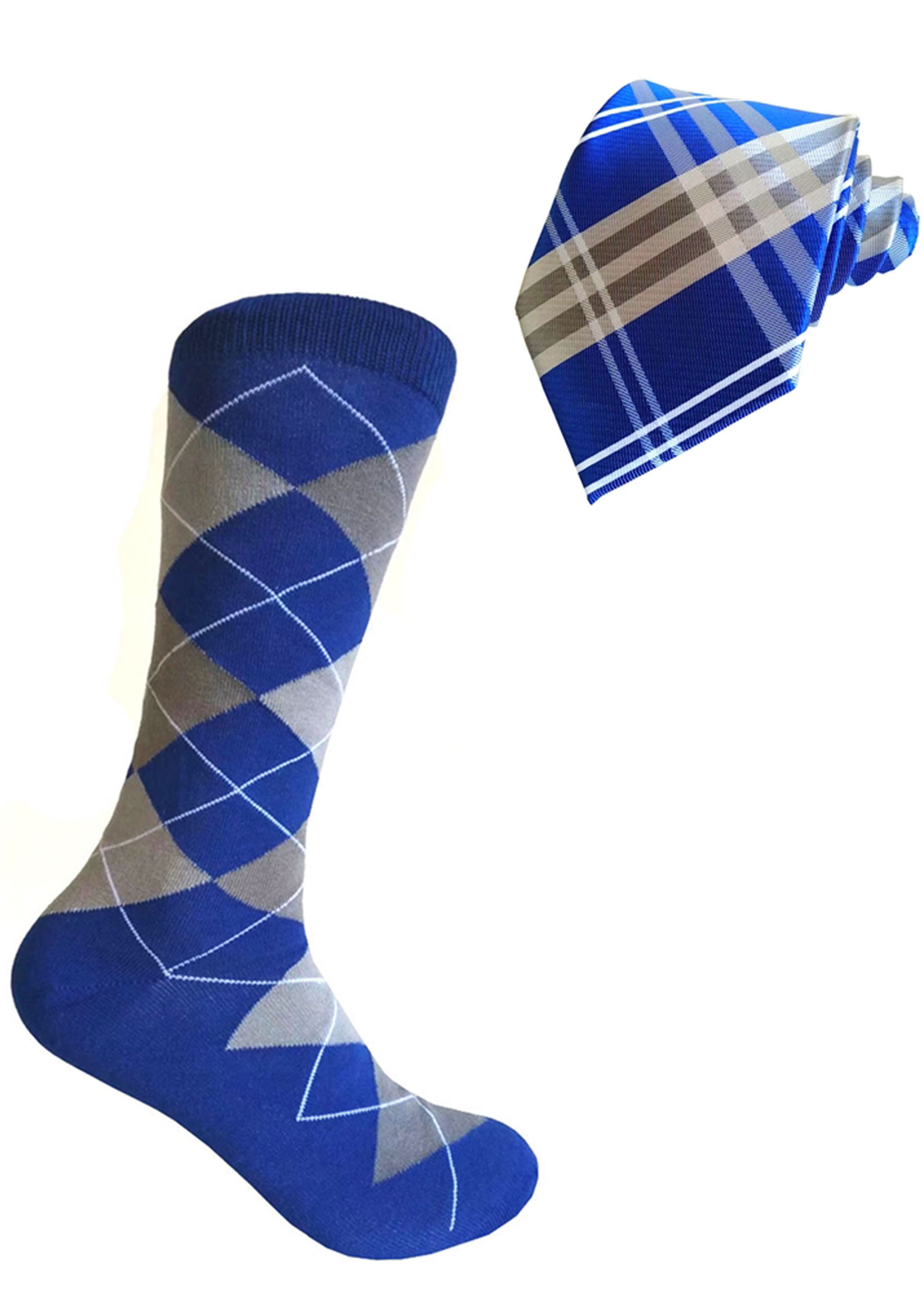 Men's Royal Blue with Gray and Light Gray Color Wedding Groomsman ...