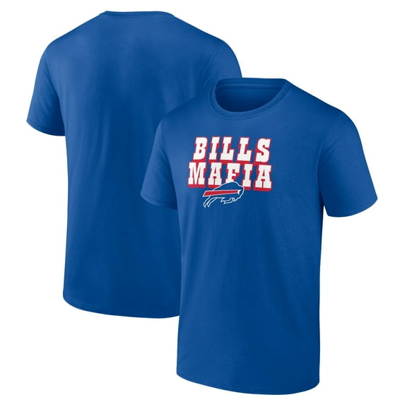 Men's Royal Buffalo Bills Team Lockup T-Shirt - Walmart.com