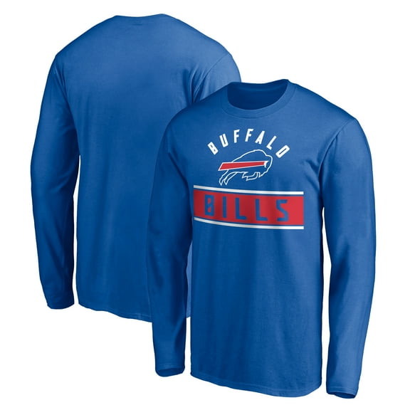 Men's Royal Buffalo Bills Team Lockup T-Shirt - Walmart.com