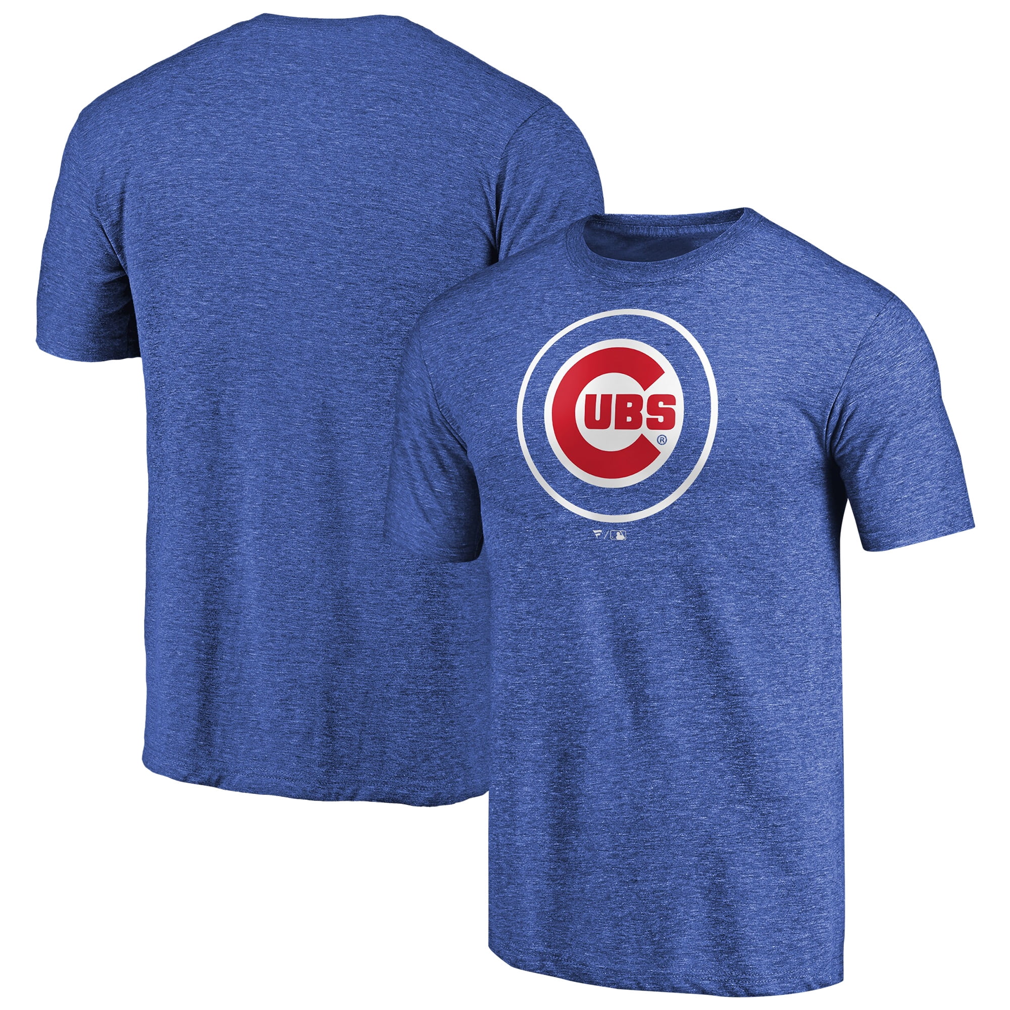 Men's Royal Chicago Cubs Team Wordmark Tri-Blend T-Shirt - Walmart.com