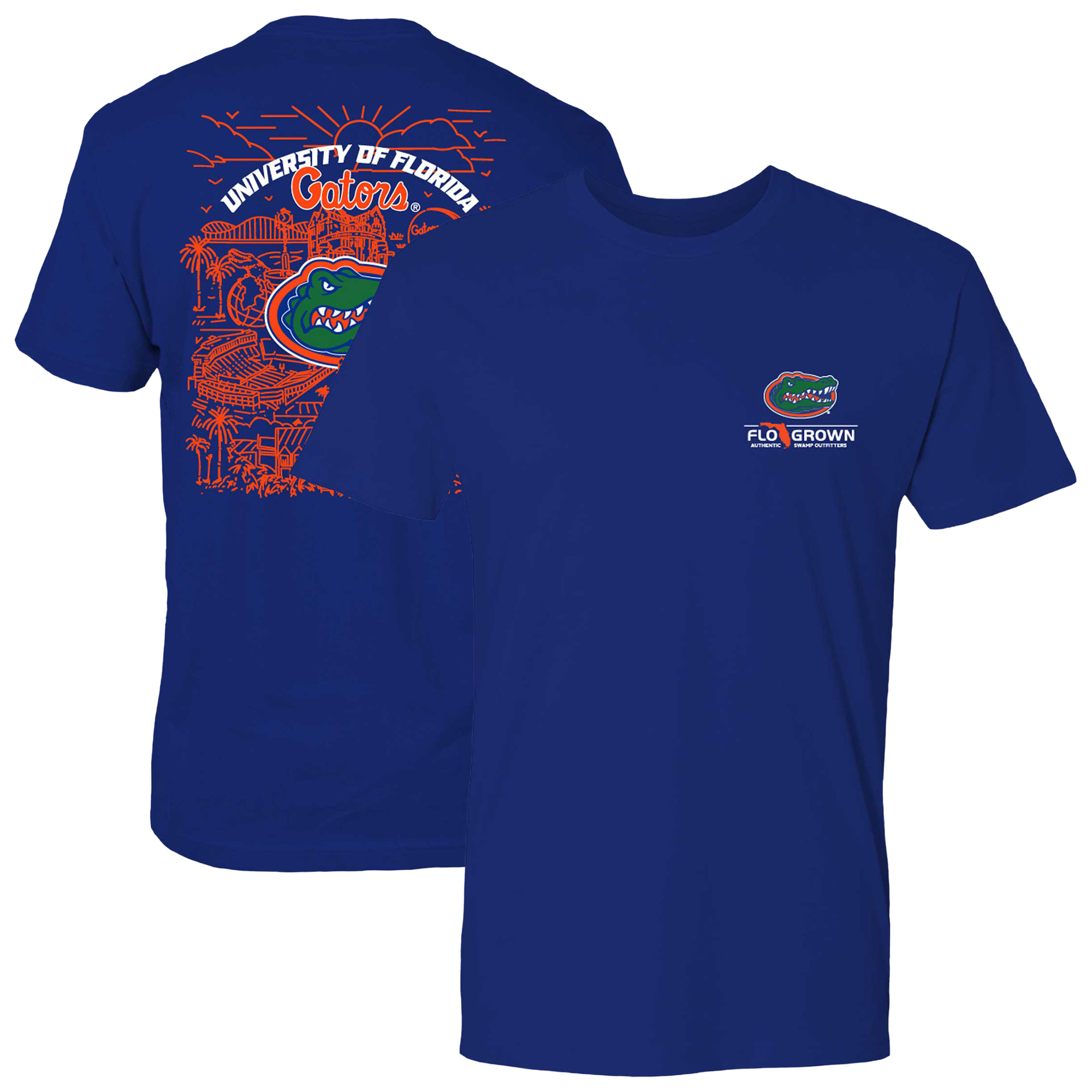 Men's Royal Florida Gators City Line T-Shirt - Walmart.com