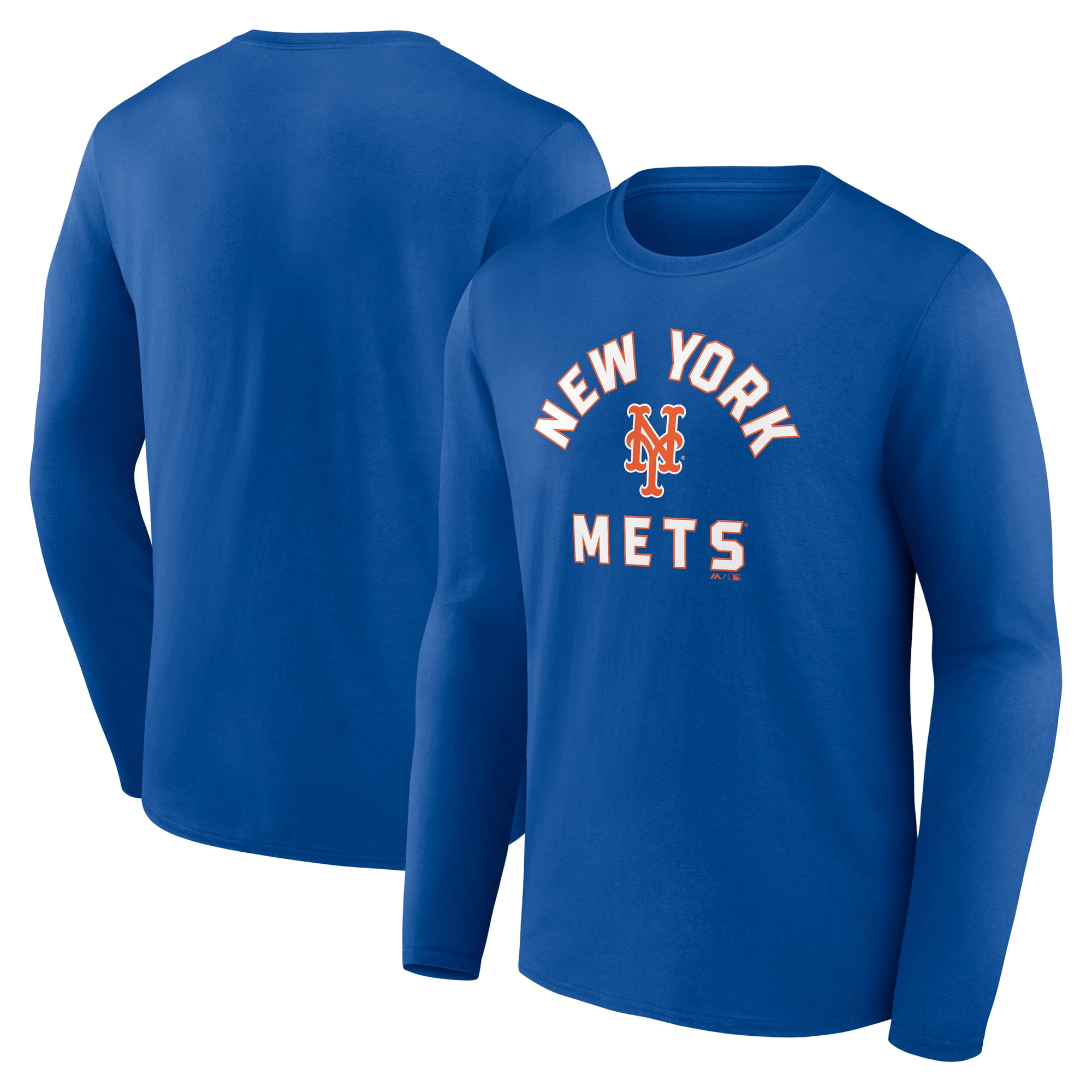 New York Mets Men's Royal Reach Out Cotton Long Sleeve T-Shirt, Up to ...