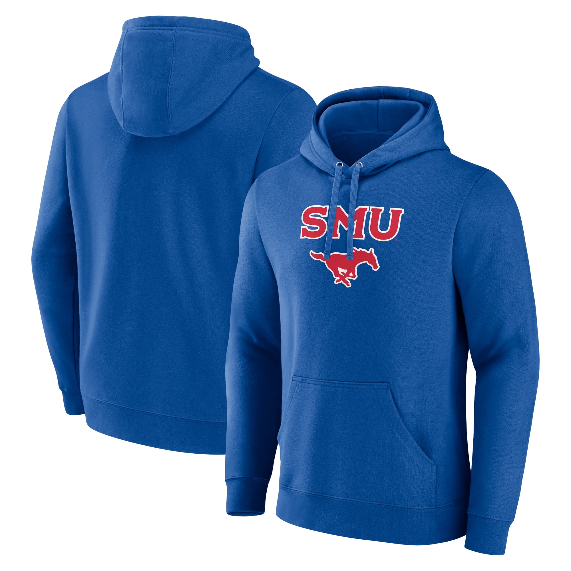Men's Royal SMU Mustangs Campus Pullover Hoodie - Walmart.com