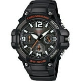 Casio Men's Rugged Chronograph Watch, Heavy Duty 49.3mm, Black/Red ...