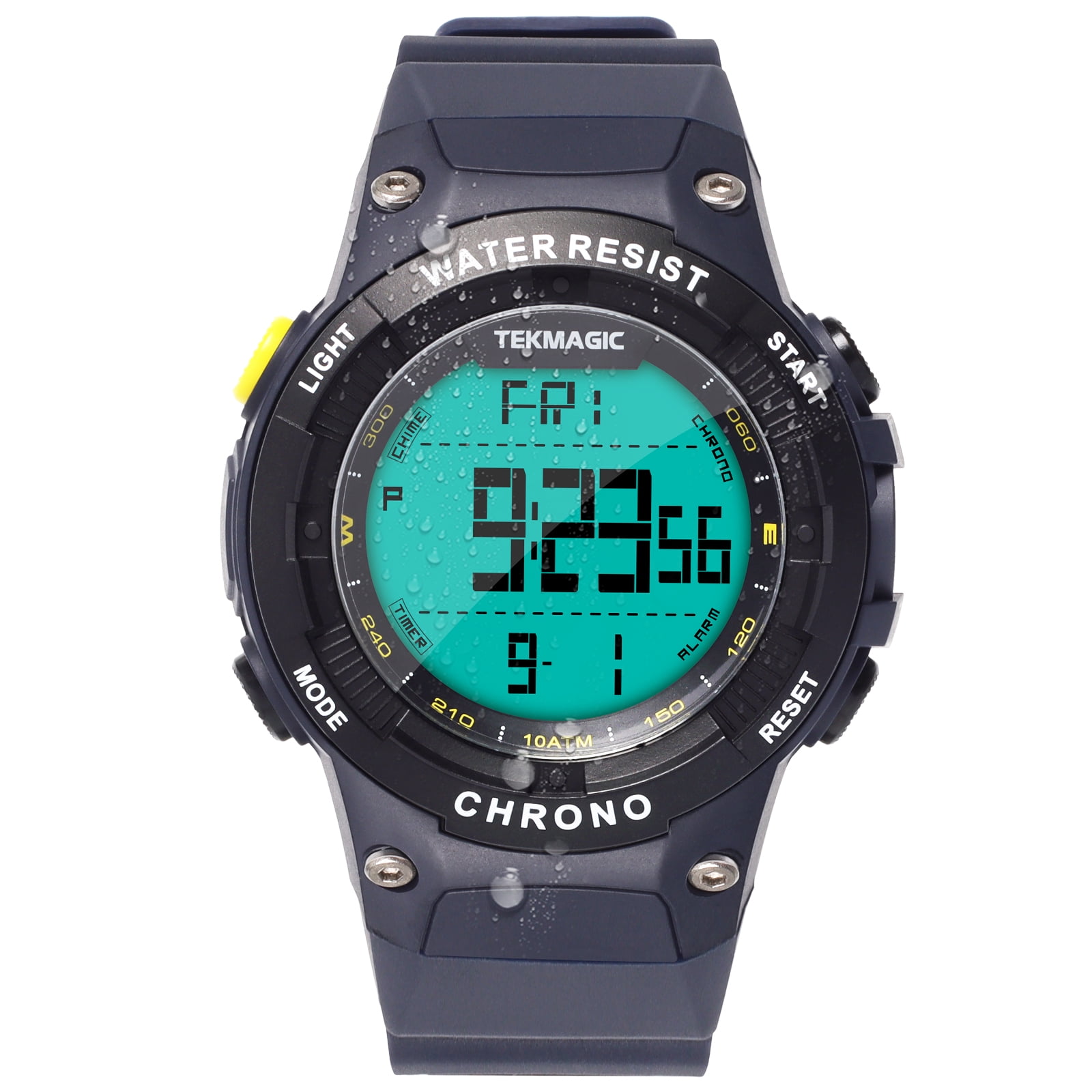 Men's Rugged Wrist Watch 10 ATM Waterproof for Swimming and Diving with ...