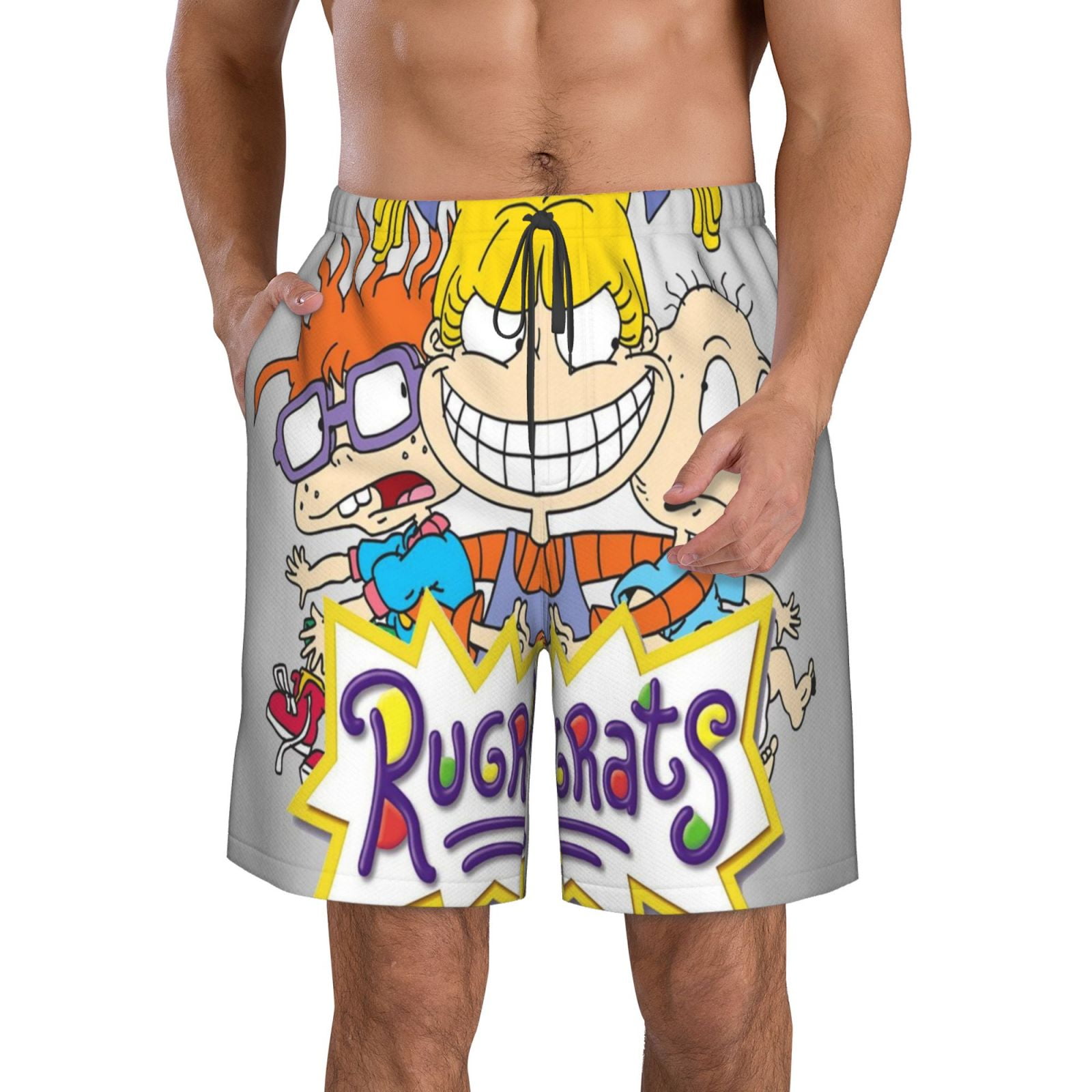 Men's Rugrats Beach Shorts Hot Summer Swim Trunks Sports Running ...
