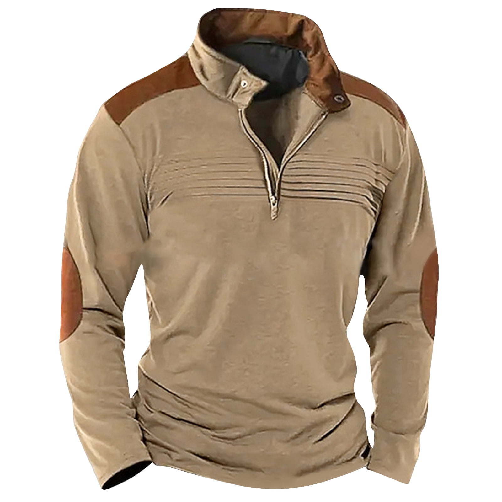 Men's Running Athletic Shirts 1/4 Zip Pullover Mens Tactical ...