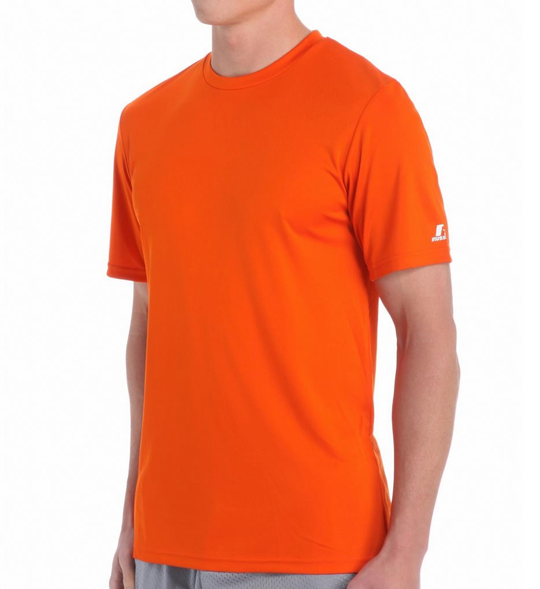 Men's Russell 629X2M1 Dri-Power Core Performance Tee (Burnt Orange S) - Walmart.com