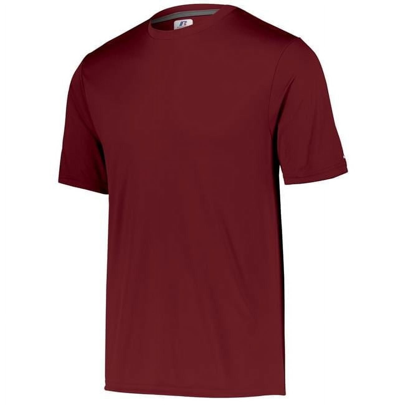 Men's Russell 629X2M1 Dri-Power Core Performance Tee (Cardinal M) - Walmart.com