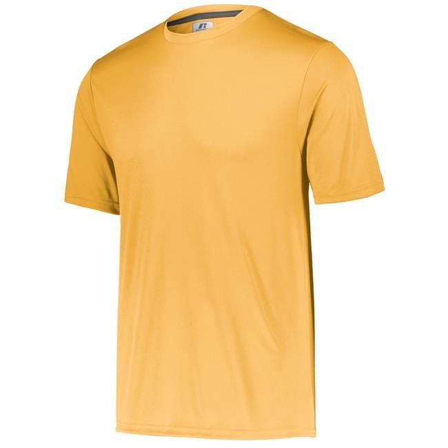 Men's Russell 629X2M1 Dri-Power Core Performance Tee (Gold M) - Walmart.com