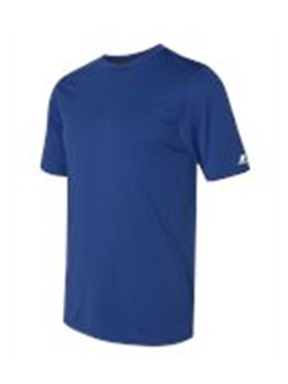 Men's Russell 629X2M1 Dri-Power Core Performance Tee (Royal 2XL) - Walmart.com