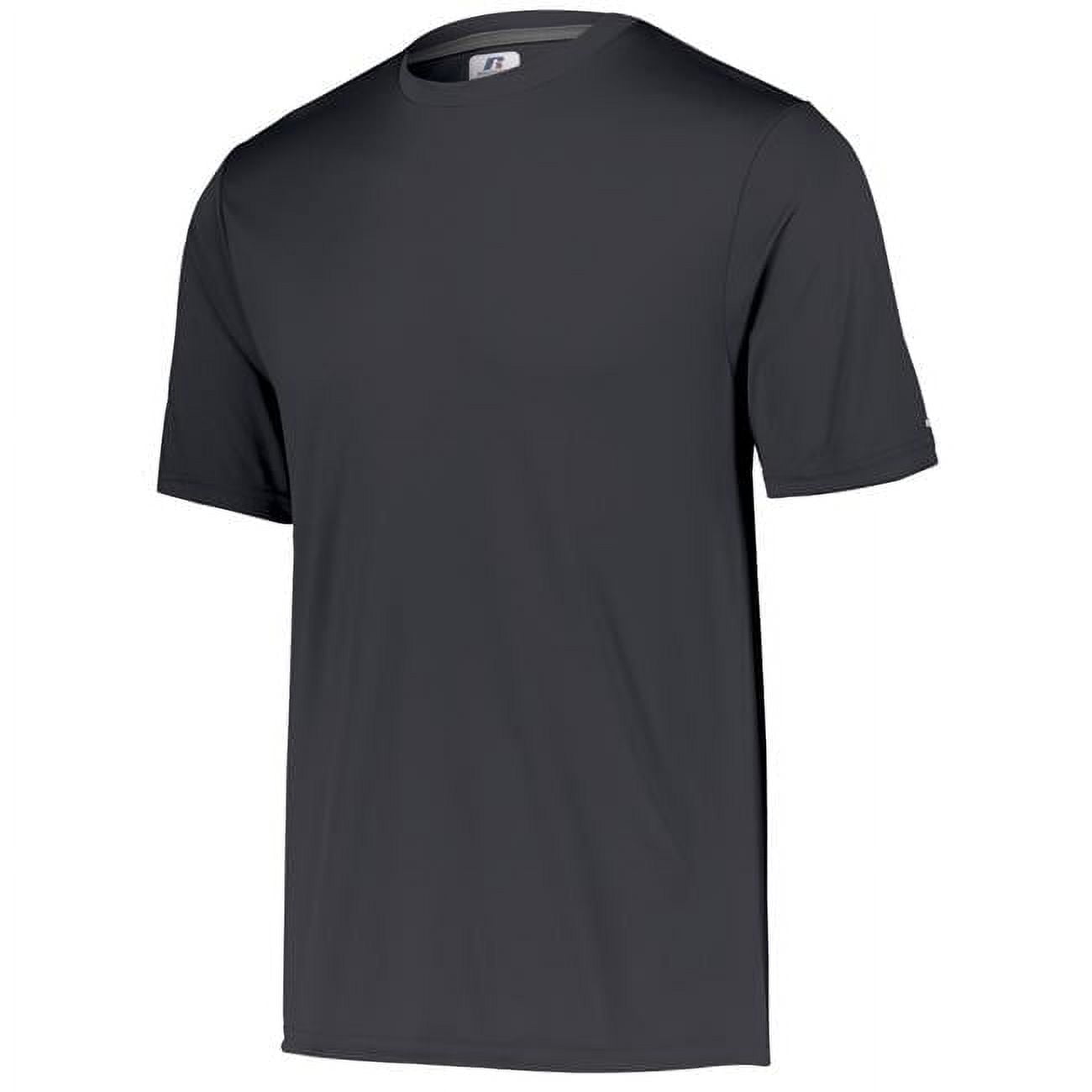 Men's Russell 629X2M1 Dri-Power Core Performance Tee (Stealth S) - Walmart.com