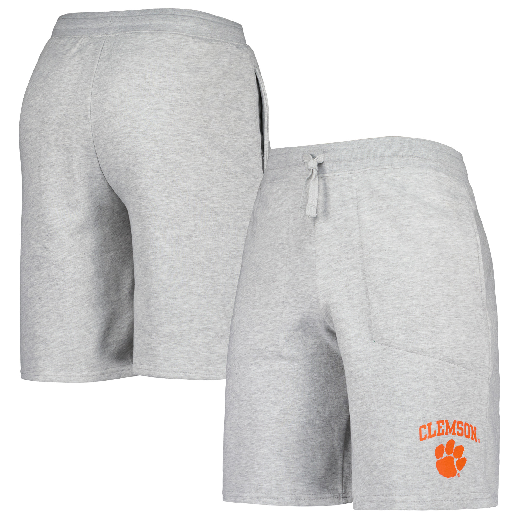 Men's Russell Athletic Heather Gray Clemson Tigers Classic Pull It On ...