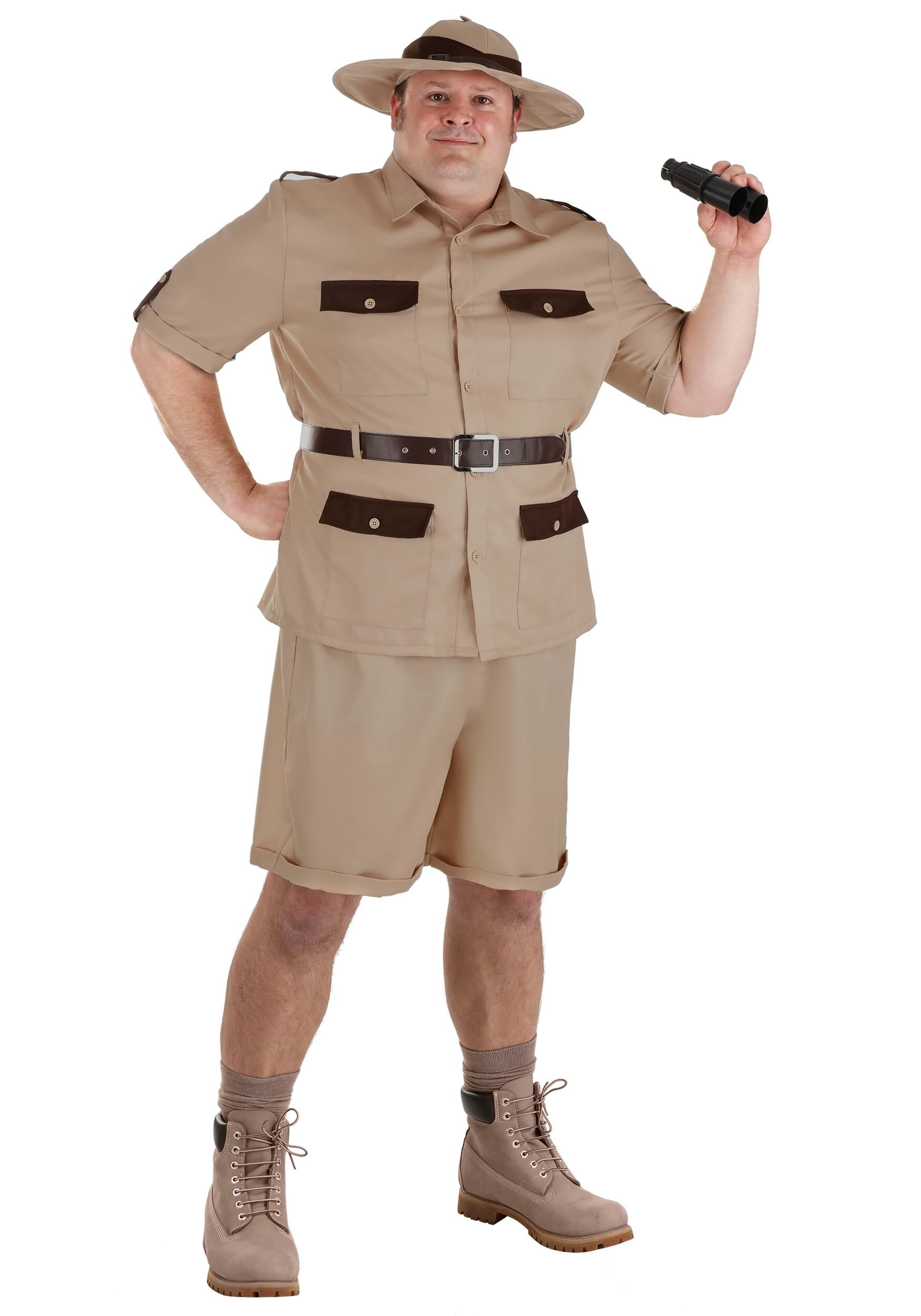 Men's Safari Explorer Plus Size Costume - Walmart.com