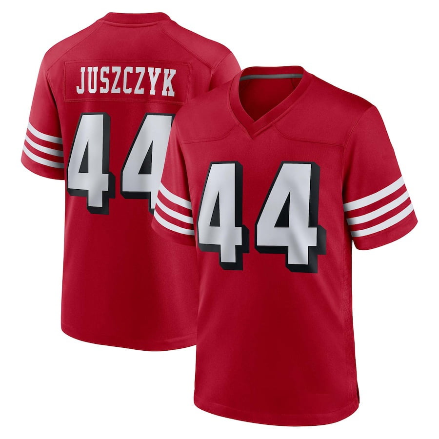 Men's San Francisco Juszczyk 44 Scarlet Alternate Sports Player Game ...