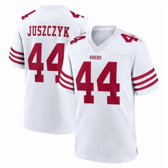 Men's San Francisco Juszczyk 44 White Sports Player Game Stitched Name ...