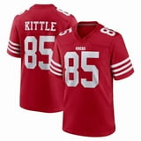 Men's San Francisco Kittle 85 Scarlet Sports Player Game Stitched Name ...