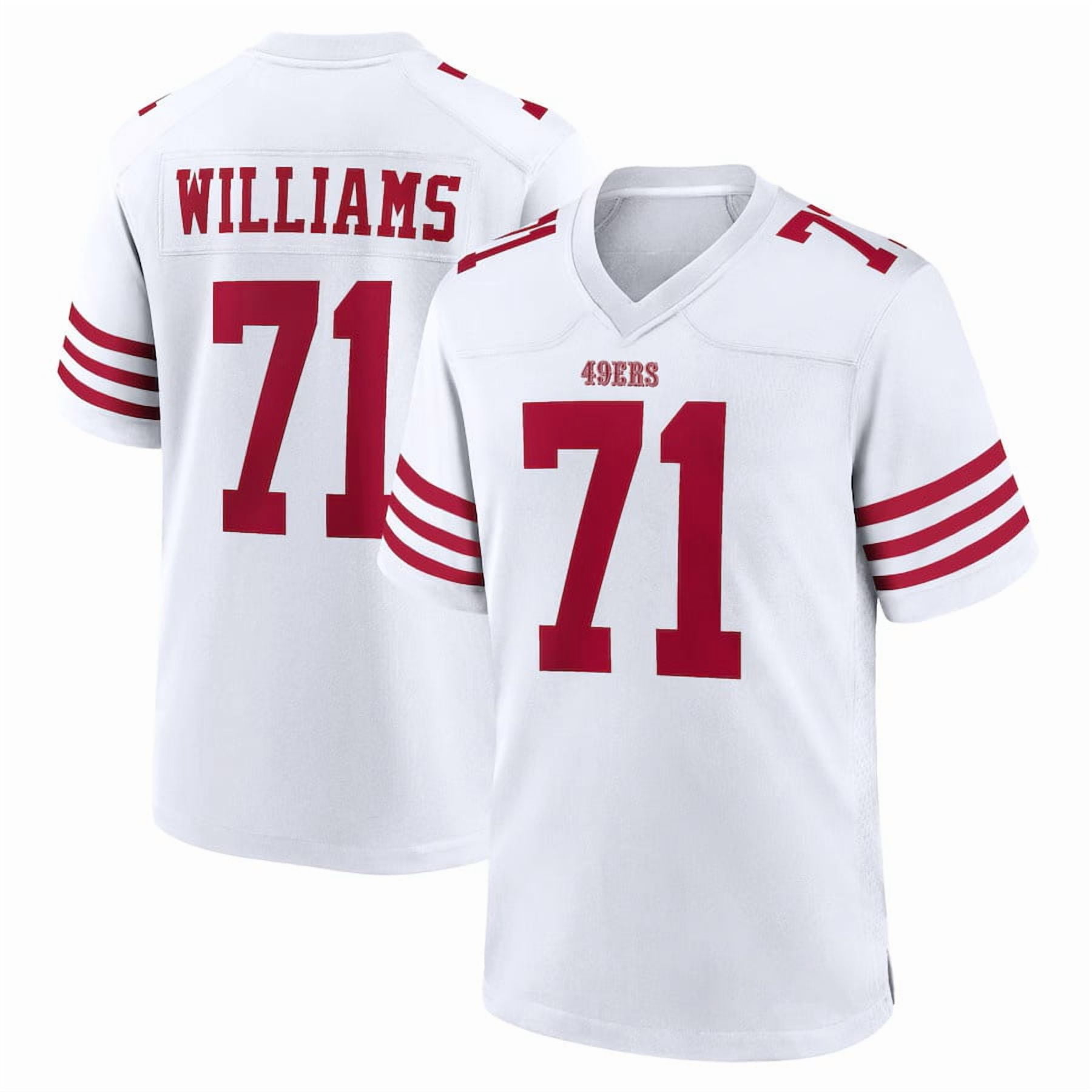 Men's San Francisco T Williams 71 White Sports Player Game Stitched ...