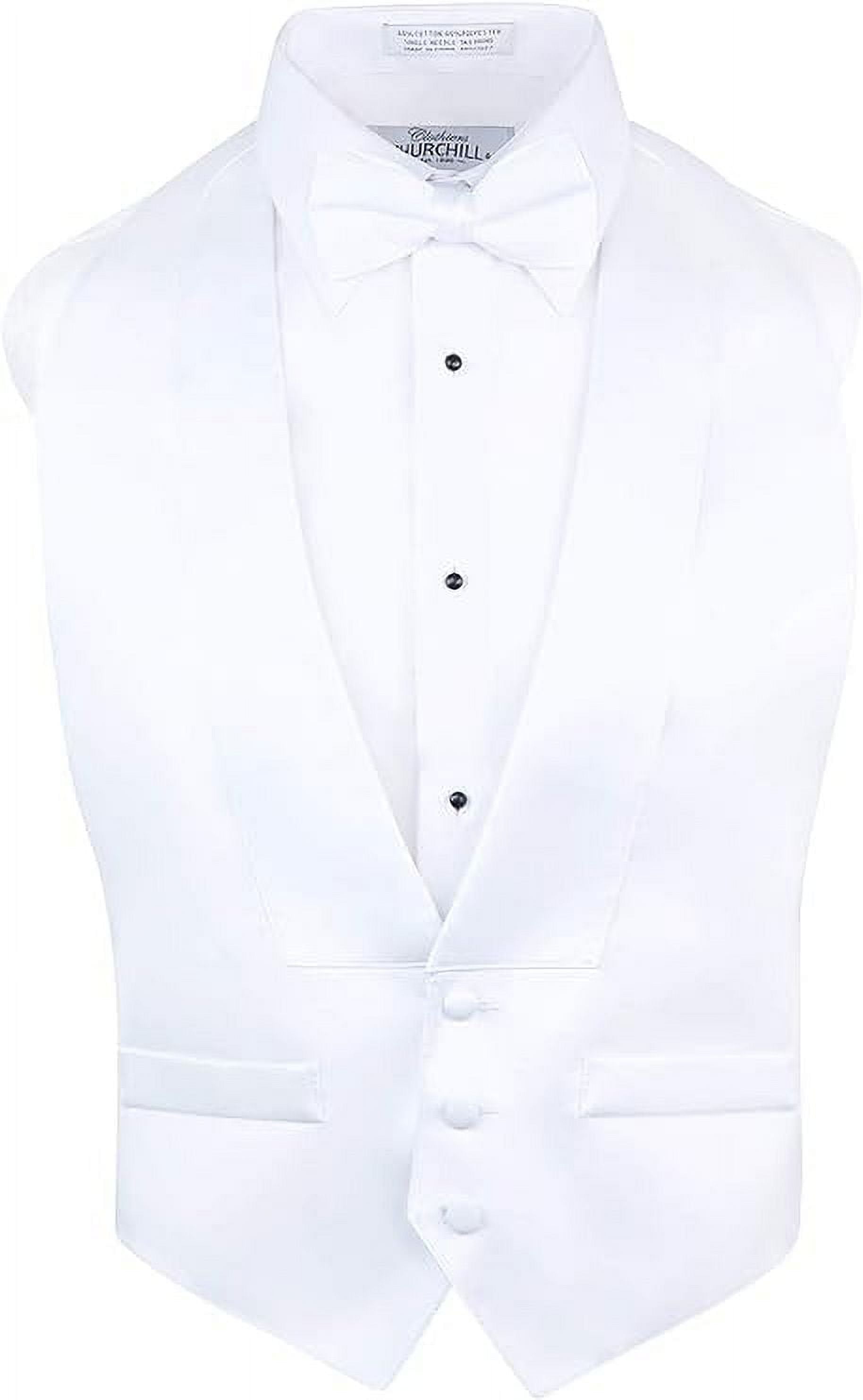 S.H. Churchill Men's White Satin Backless Vest, Bow Tie Set, Adjustable ...