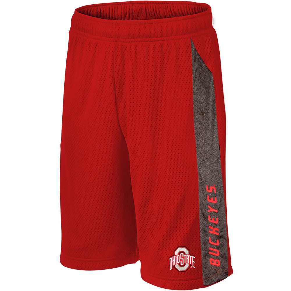 Men's Scarlet Ohio State Buckeyes Big & Tall Textured Inserts Mesh ...