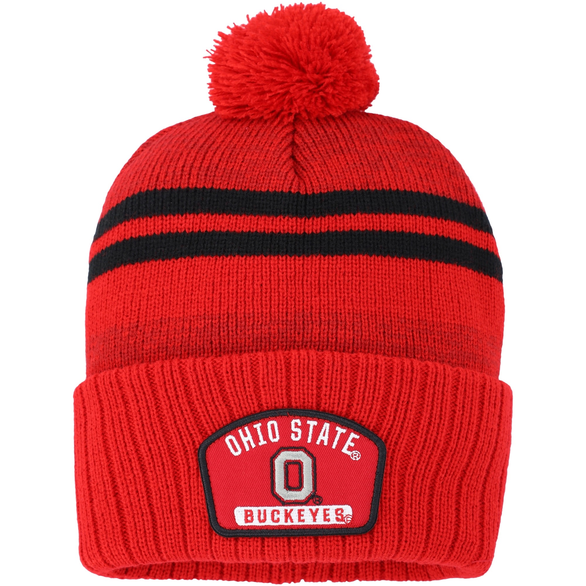 Men's Scarlet Ohio State Buckeyes Rockford Knit Hat with Pom - Walmart.com