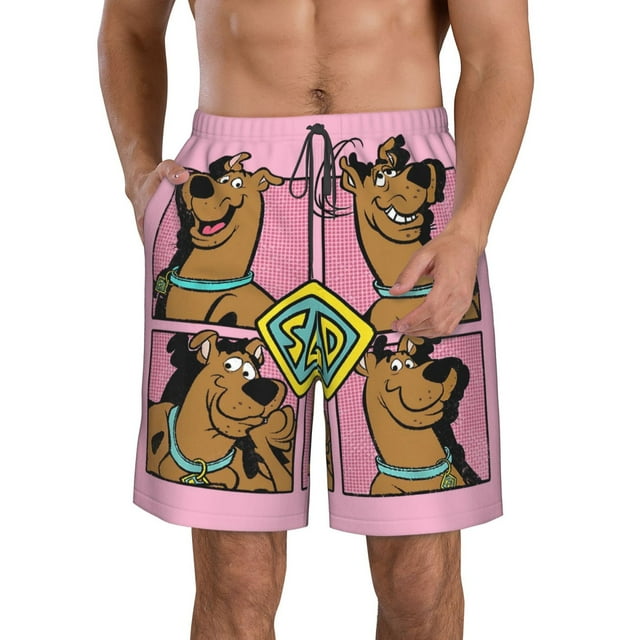 Men's Scooby Doo Beach Shorts Hot Summer Swim Trunks Sports Running ...