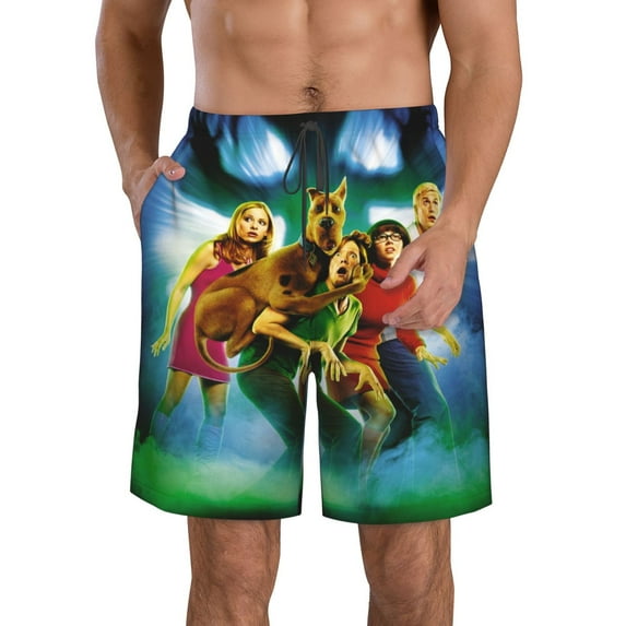 Men's Scooby Doo Beach Shorts Hot Summer Swim Trunks Sports Running ...
