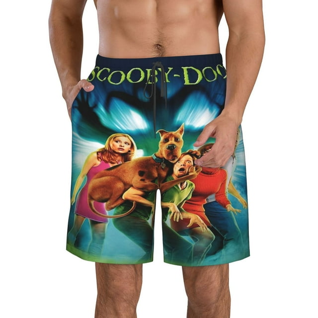 Men's Scooby Doo Beach Shorts Hot Summer Swim Trunks Sports Running ...