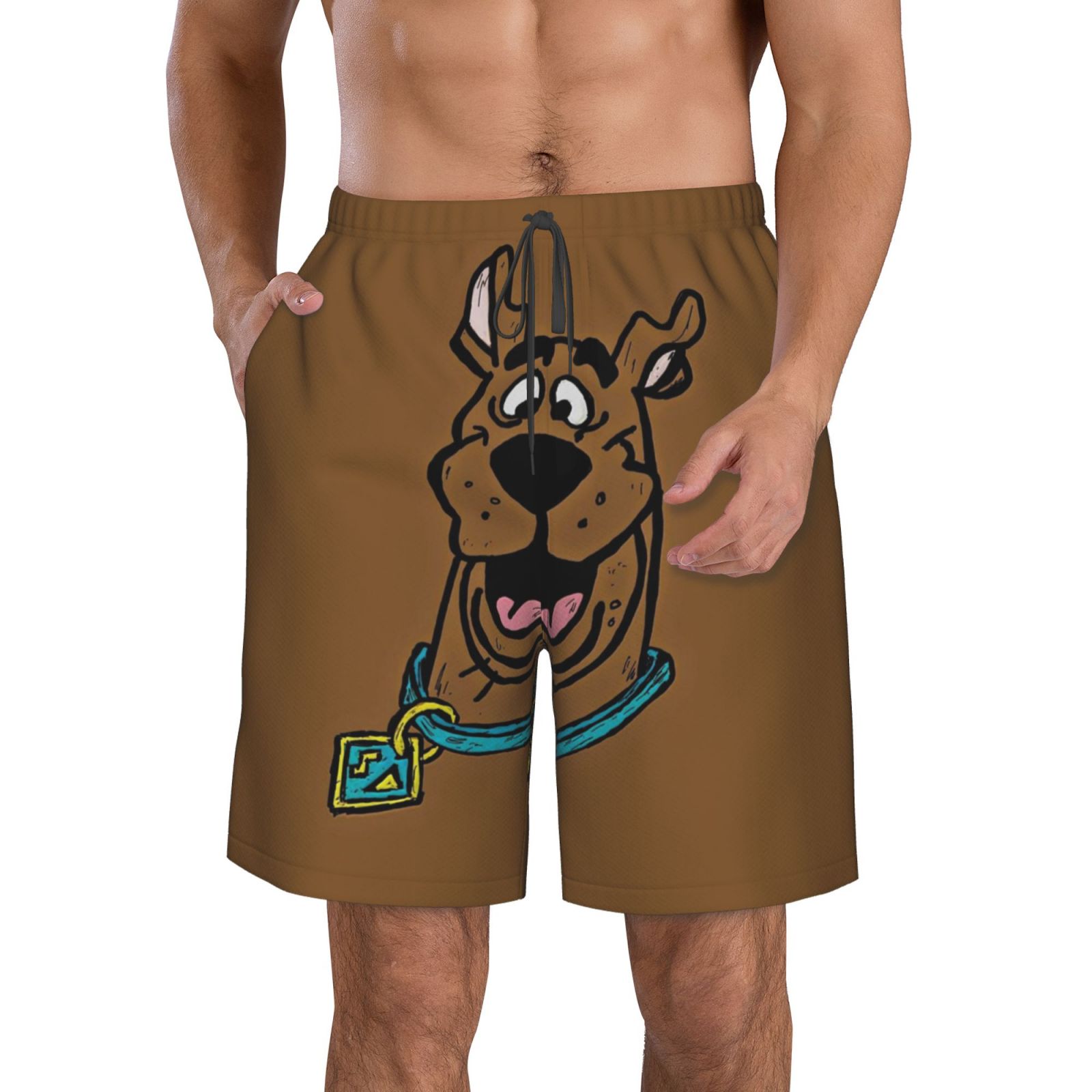 Men's Scooby Doo Beach Shorts Hot Summer Swim Trunks Sports Running ...