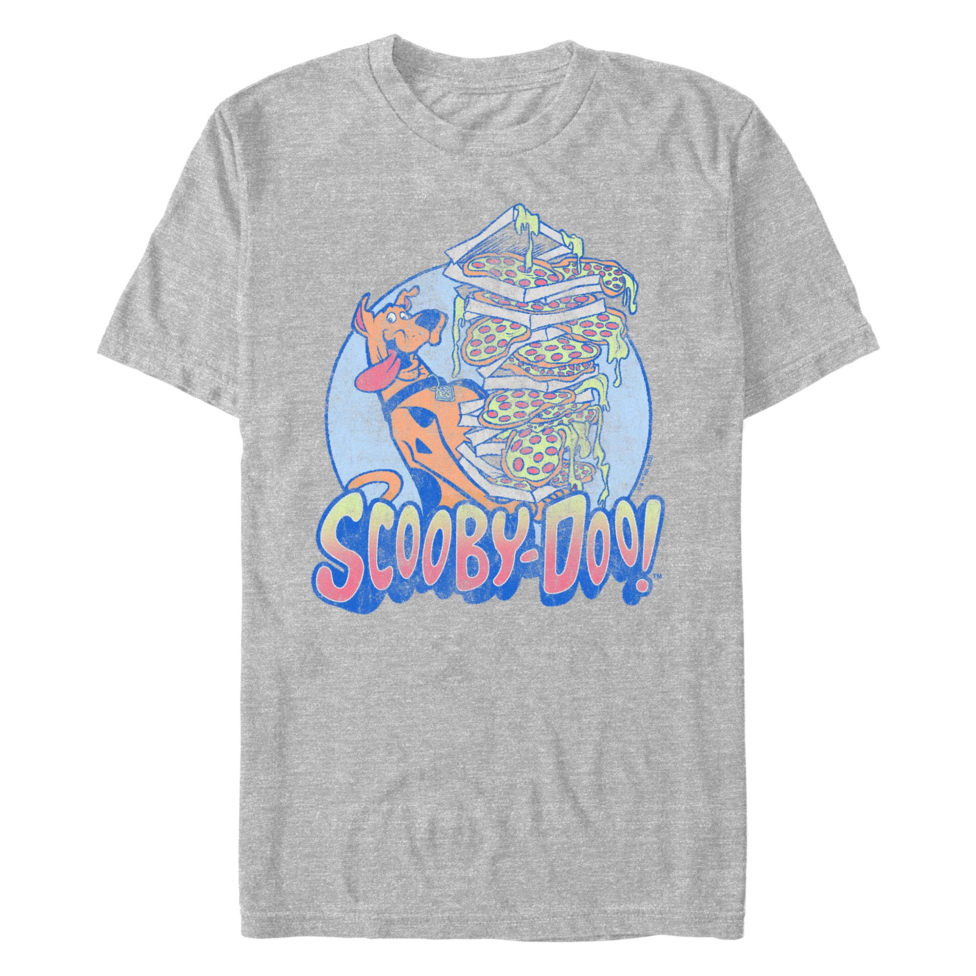 Men's Scooby Doo Neon Pizzas Graphic T-Shirt - Walmart.com