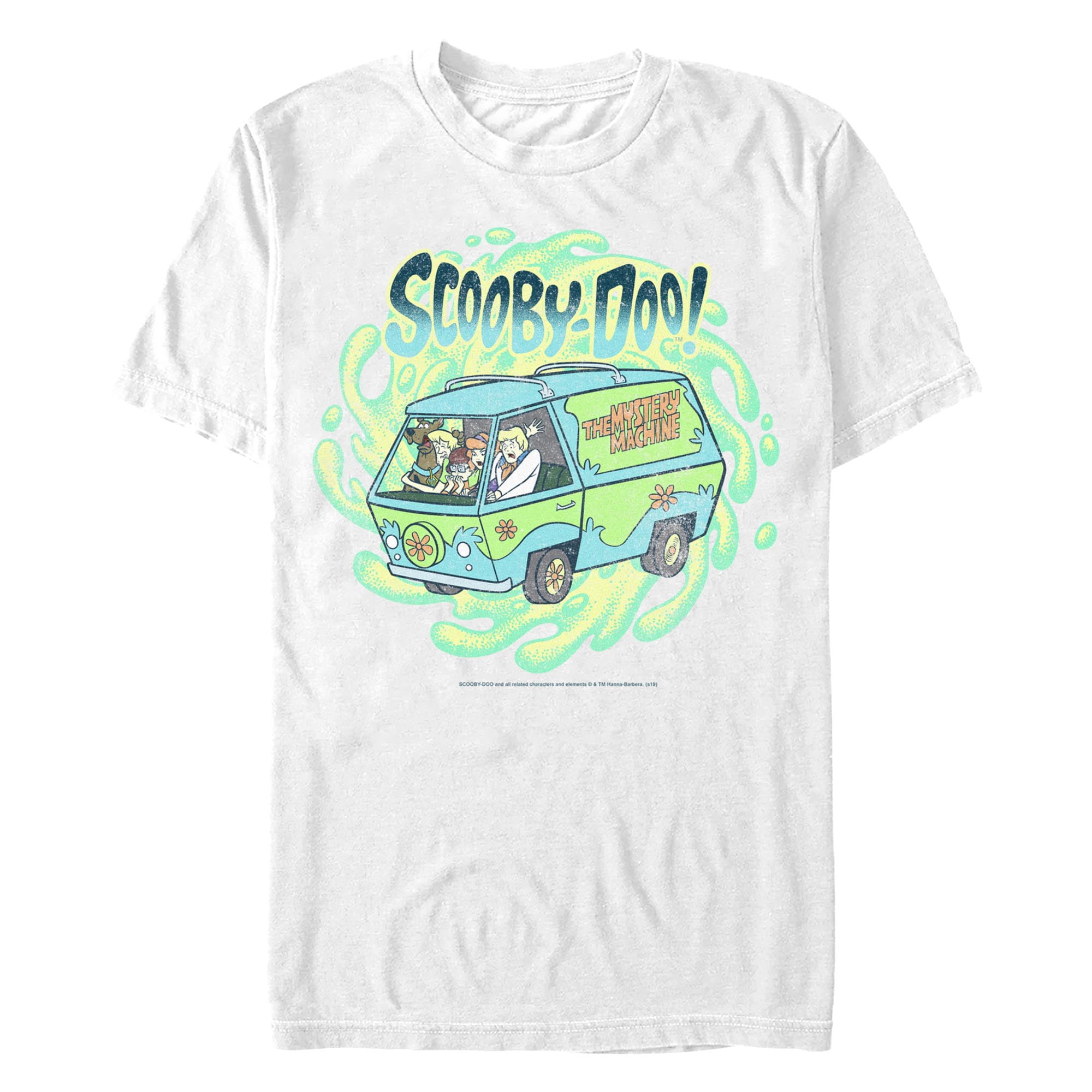 Men's Scooby Doo Slimeball Mystery Machine Gang Graphic Tee White X ...