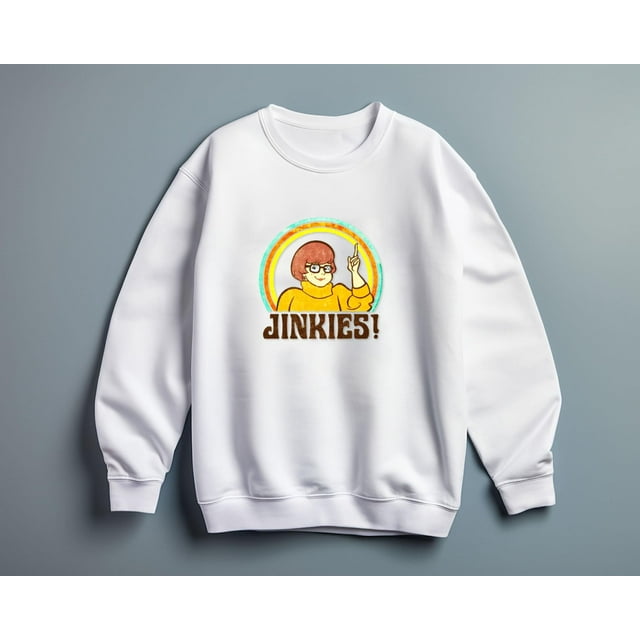 Men s Scooby Doo Velma Jinkies Retro sweasweat shirt - Walmart.com