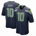 Men's Seattle Kupp 10 Navy Sports Player Game Stitched Name Number T ...
