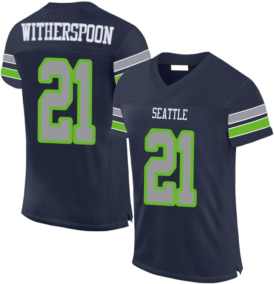 Men's Seattle_Seahawks Witherspoon 21 Fashion Stitched Game Player Fans ...