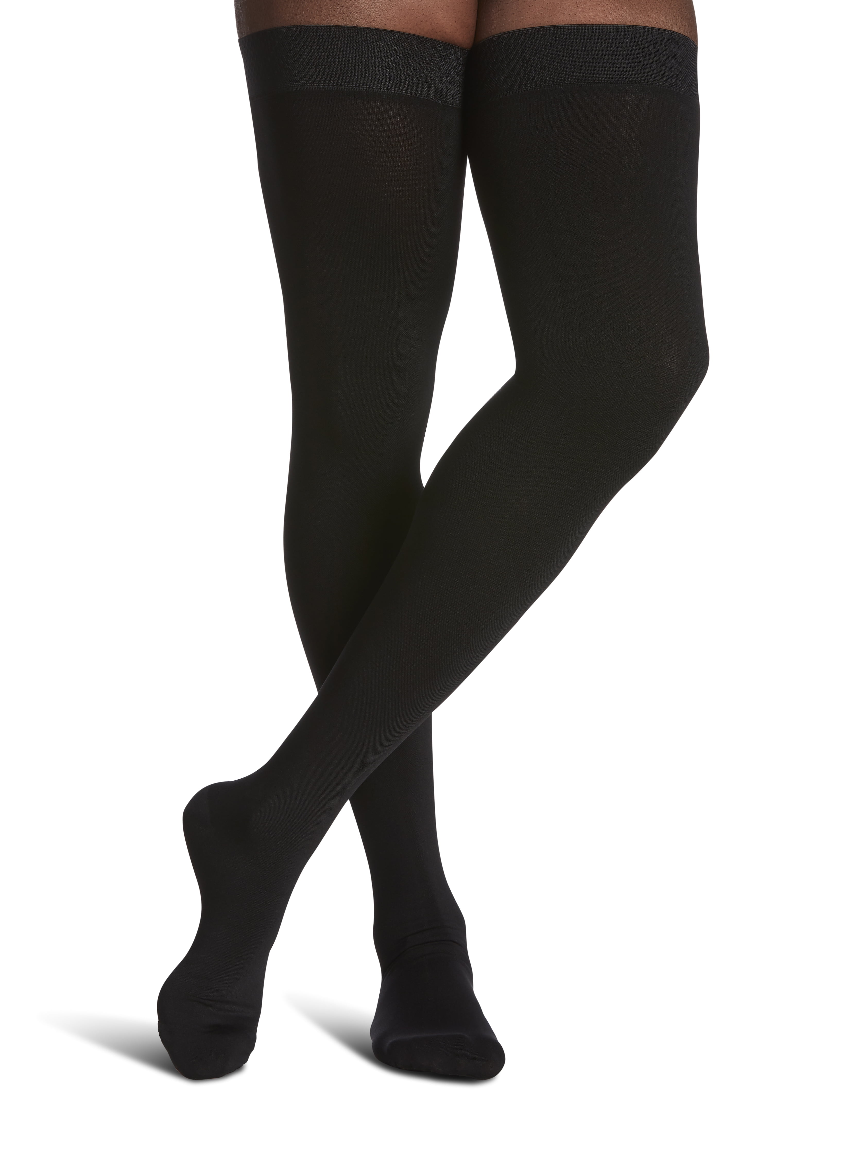 Men's Secure Thigh-High Men's Closed Toe Black M2 - Medium Avg Long 30 ...