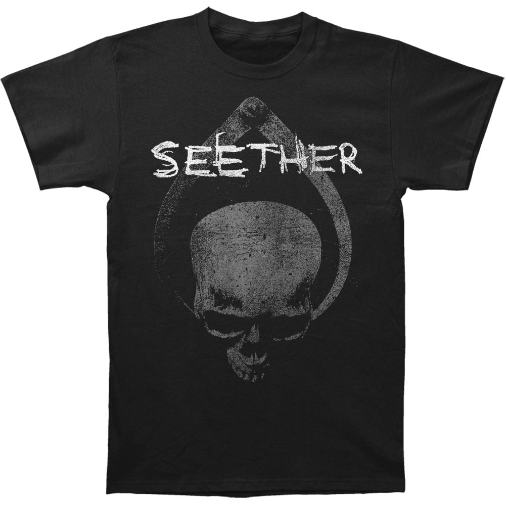 Men's Seether Skull Clamp Slim Fit T-shirt Small Black - Walmart.com