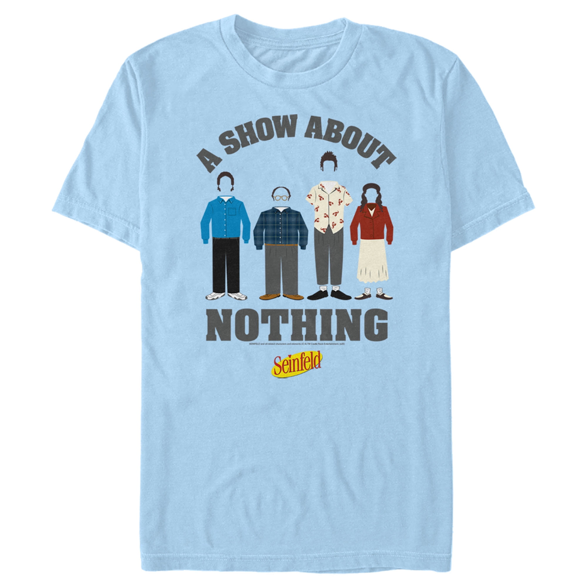 Men's Seinfeld A Show About Nothing Graphic Tee Light Blue Large ...