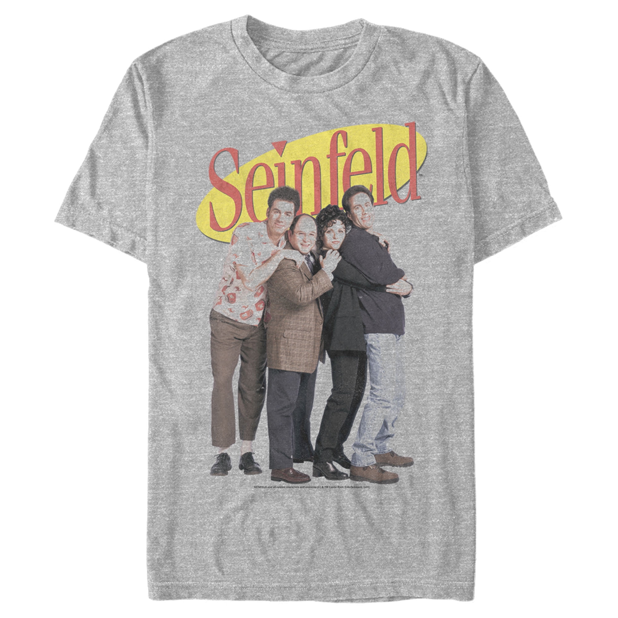 Seinfeld Men's Medium Group Photo Graphic T-Shirt Athletic Heather ...