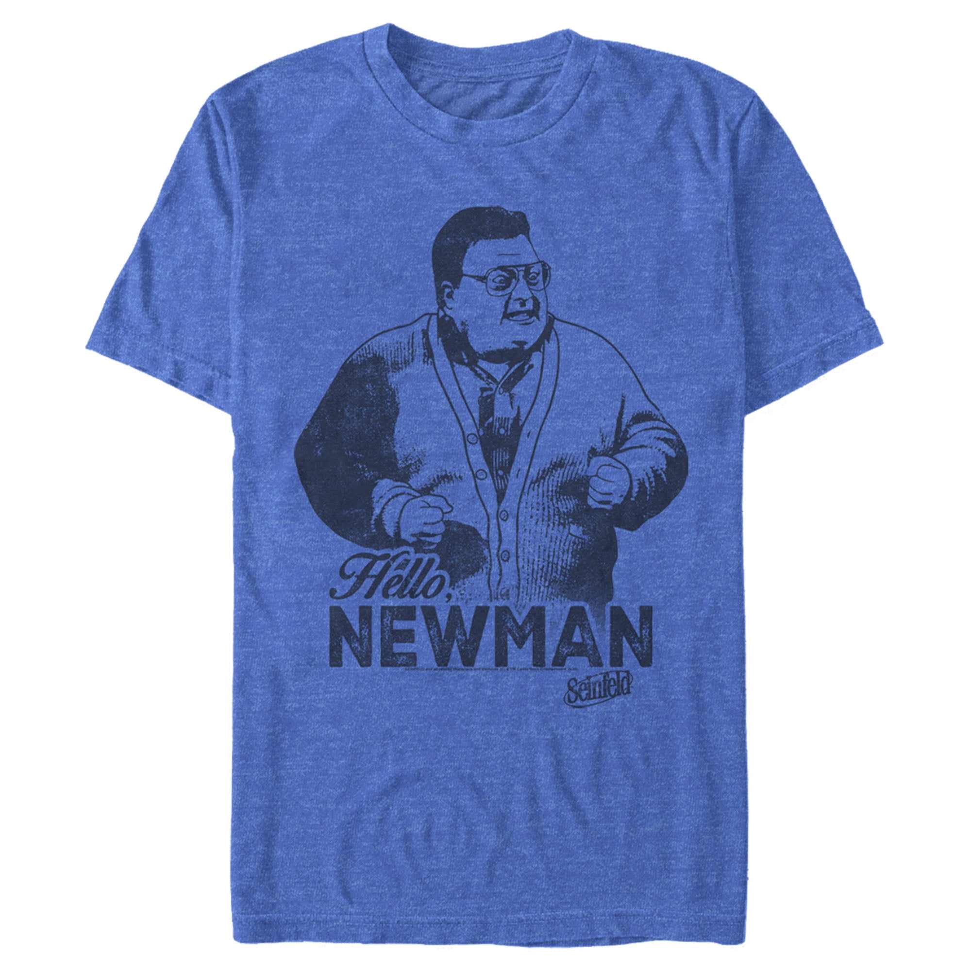 Men's Seinfeld Hello, Newman Graphic Tee Royal Blue Heather Large ...