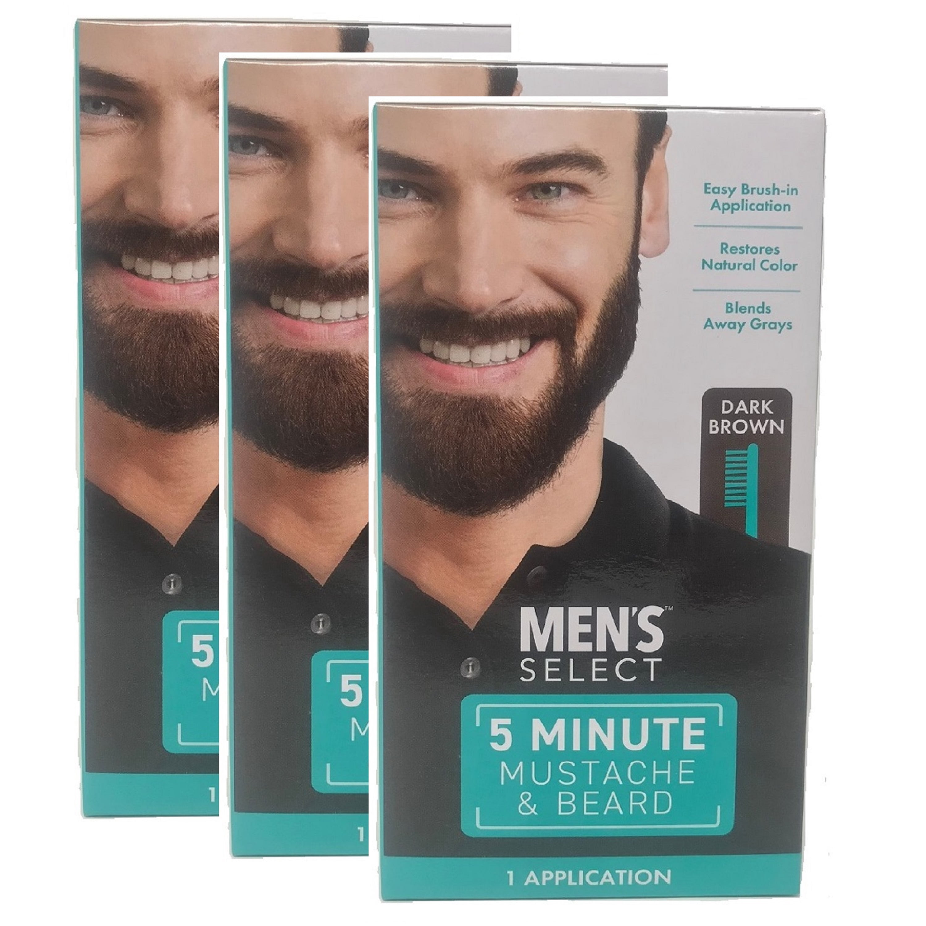 Mens Select Hair Color 3pk Men's Select Mustache And Beard Hair Color ...