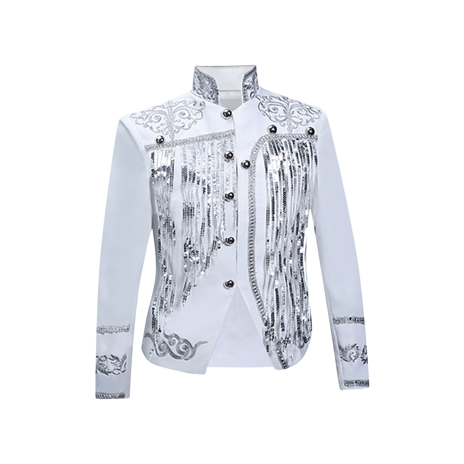 Men's Sequin Performance Suit Vintage Parade Outfits Suit Jackets ...