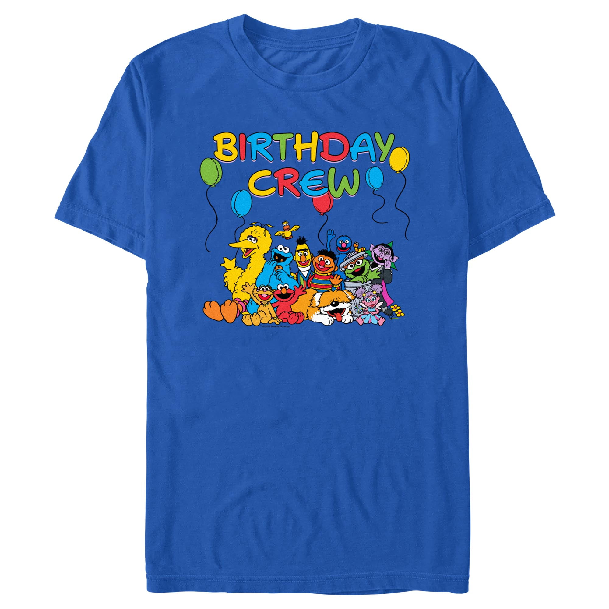 Men's Sesame Street Birthday Crew Graphic T-Shirt - Walmart.com