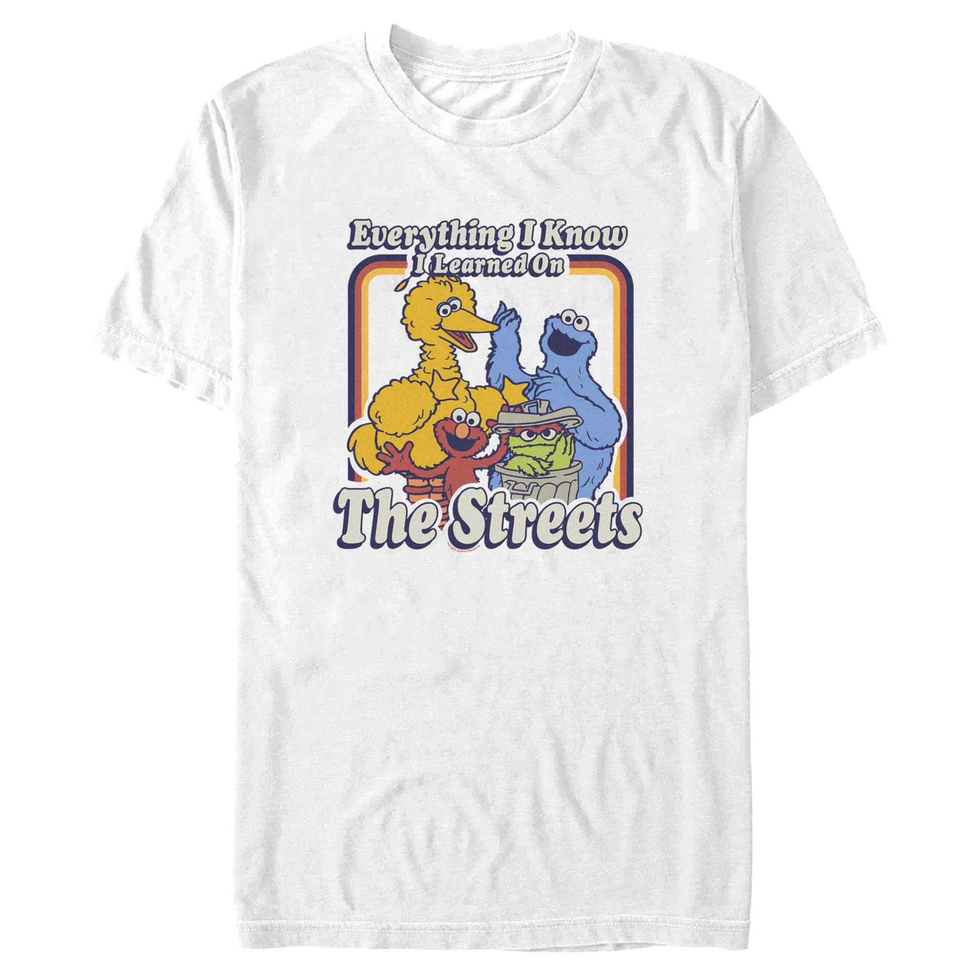 Men's Sesame Street Graphic T-Shirt - Everything I Know I Learned on ...