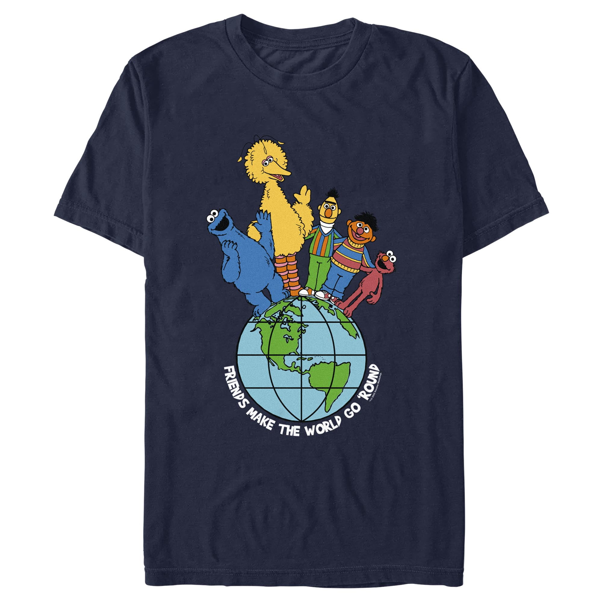 Men's Sesame Street Friends Make the World Go Round Graphic T-Shirt ...