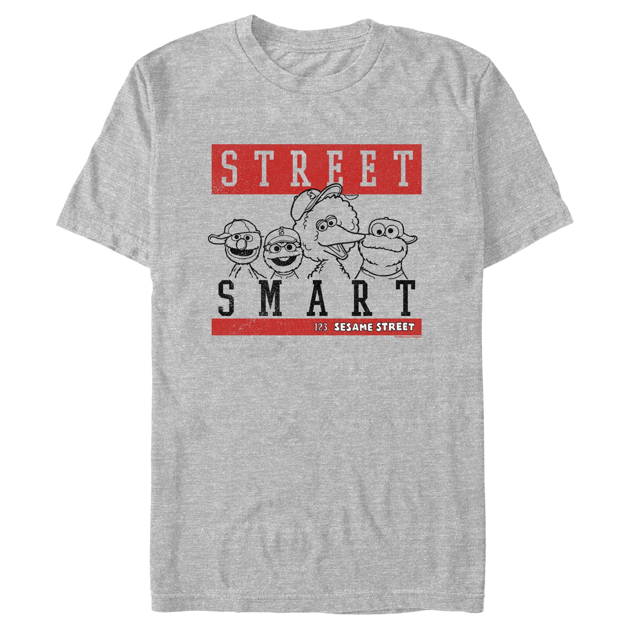 Men's Sesame Street Hood Smart Group Graphic T-Shirt - Walmart.com