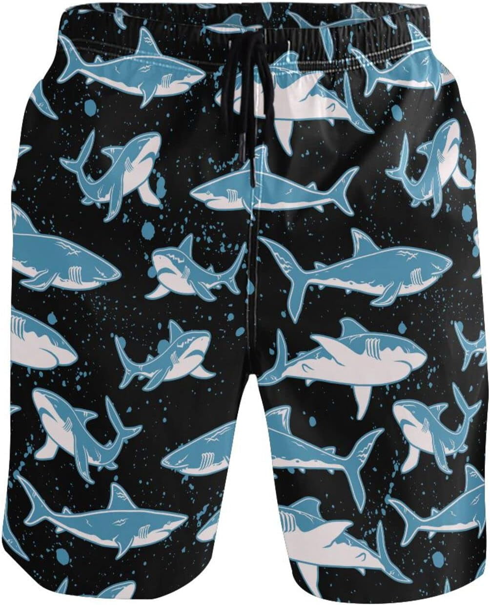Men's Shark 02 Beach Shorts Summer Swim Trunks Sports Running Bathing ...