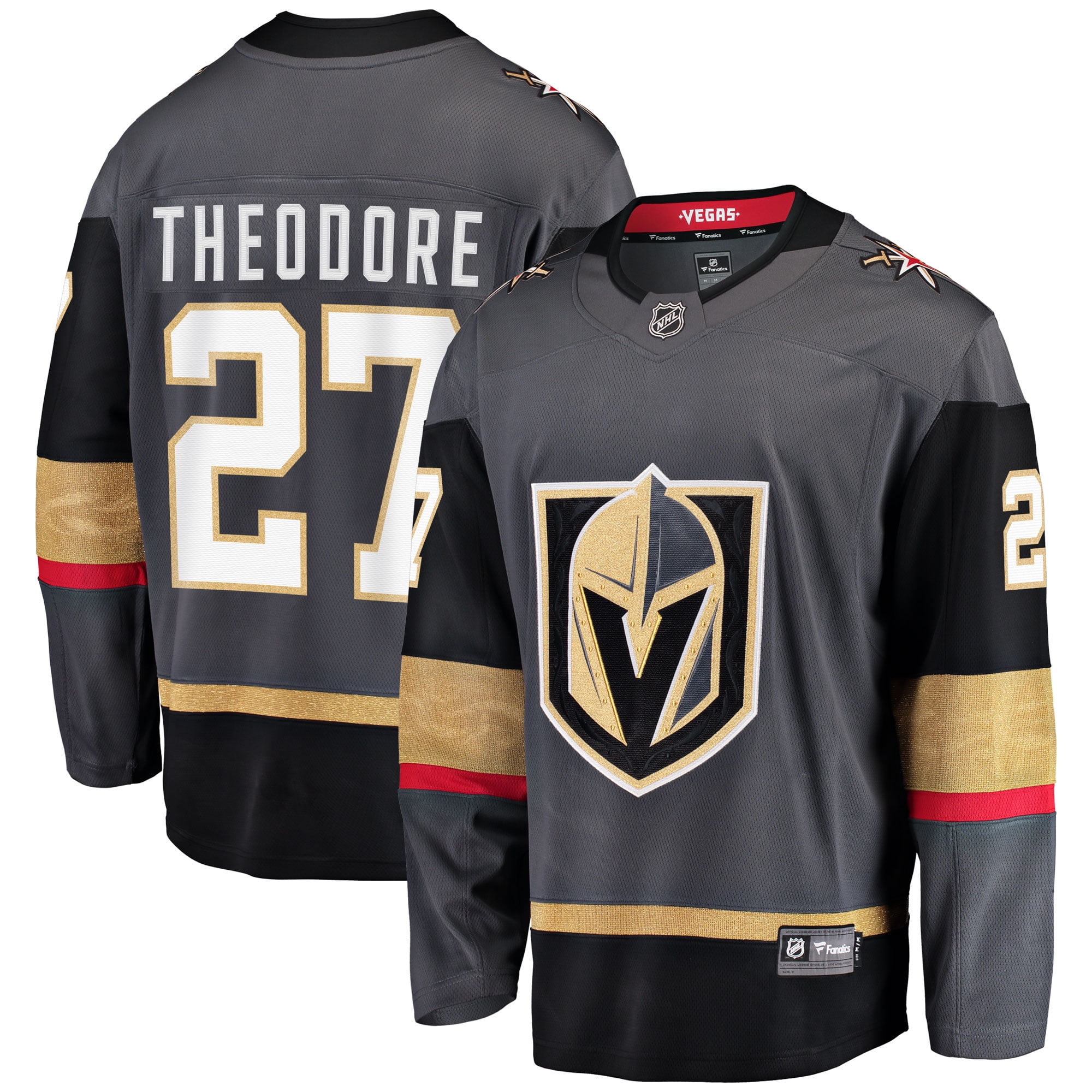 NHL Men's Shea Theodore Gray Vegas Golden Knights Breakaway Player ...