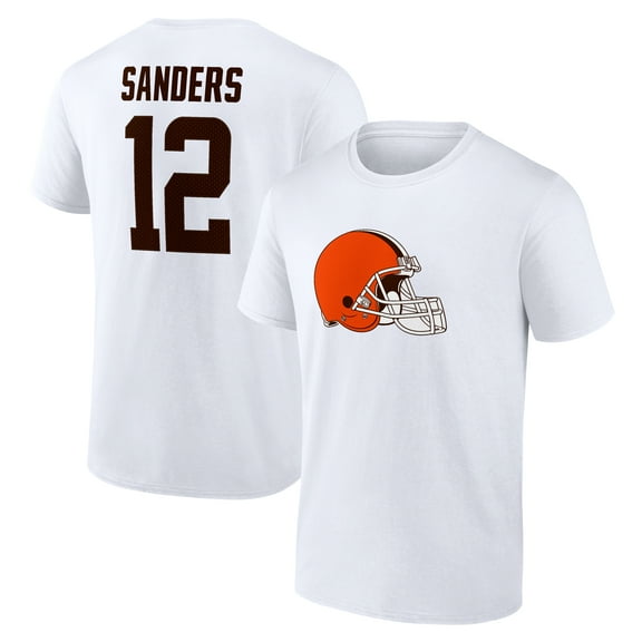 Men's Cleveland Sanders 12 White Alternate Sports Player Game Stitched ...