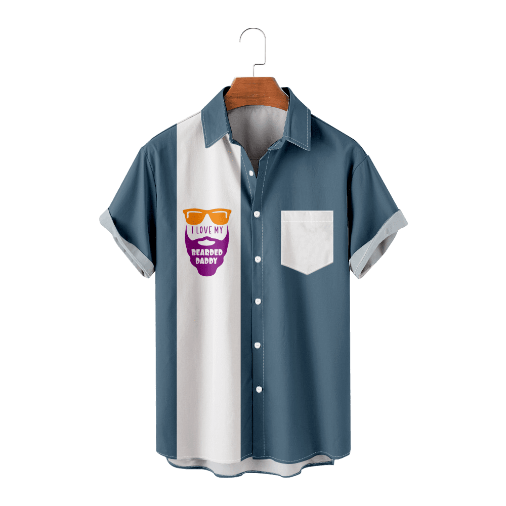 Men's Shirt Father's Day Special Short Sleeve Animation Print Graphic ...