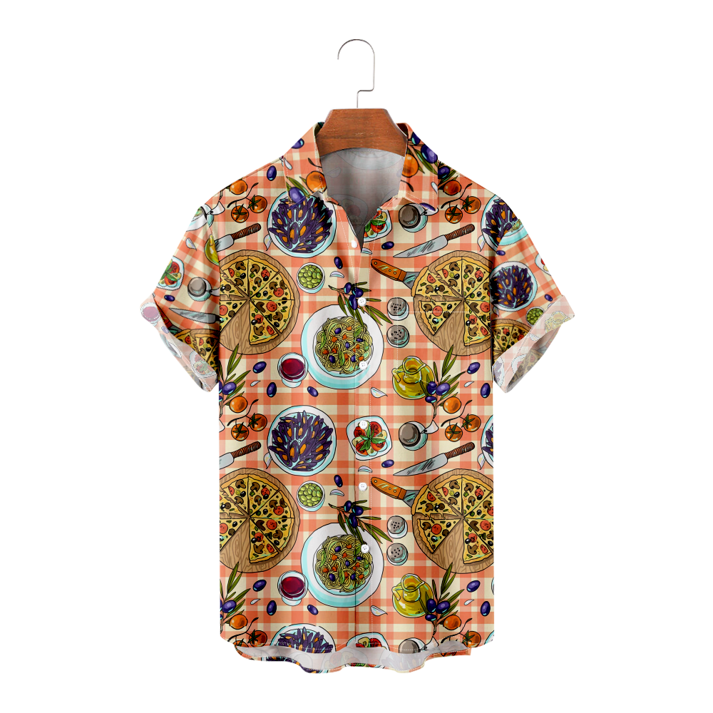 Men's Shirt Food Graphic Prints Fantastic Magic Art Print Graphic Top ...